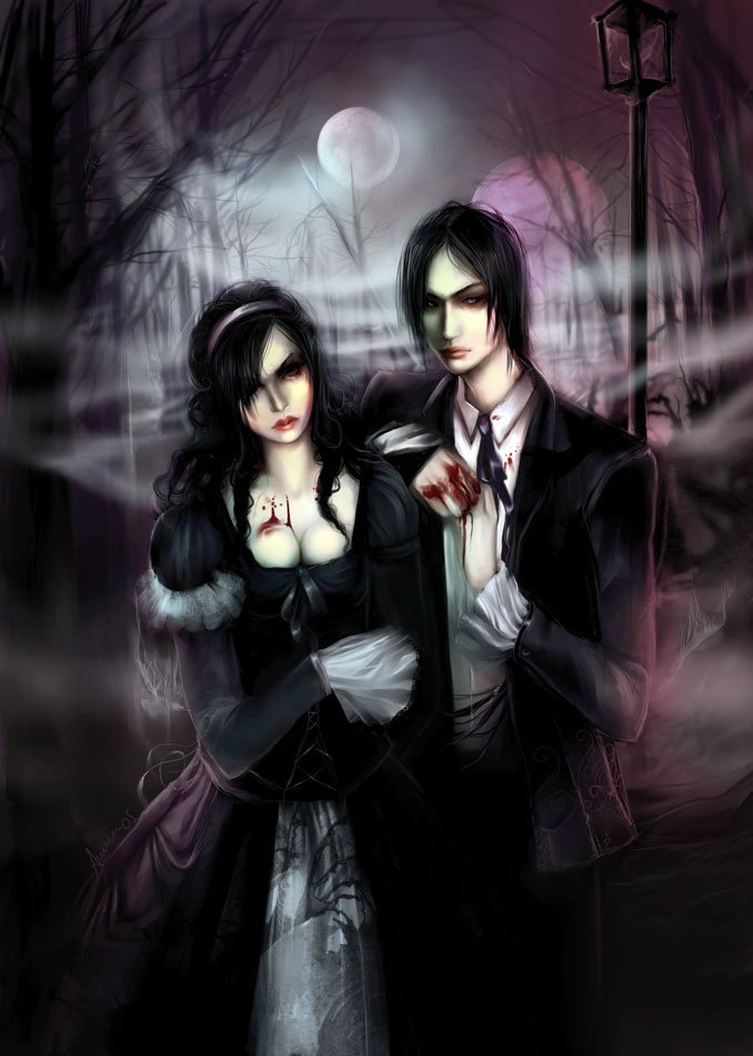 Vampire Couple - Vampires In Love (#1979771) - HD Wallpaper ...