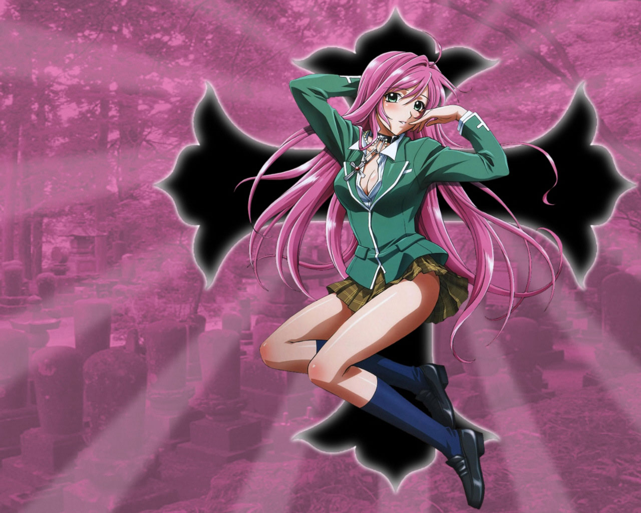 Rosario Vampire Wallpaper (#1981644) - HD Wallpaper & Backgrounds Download