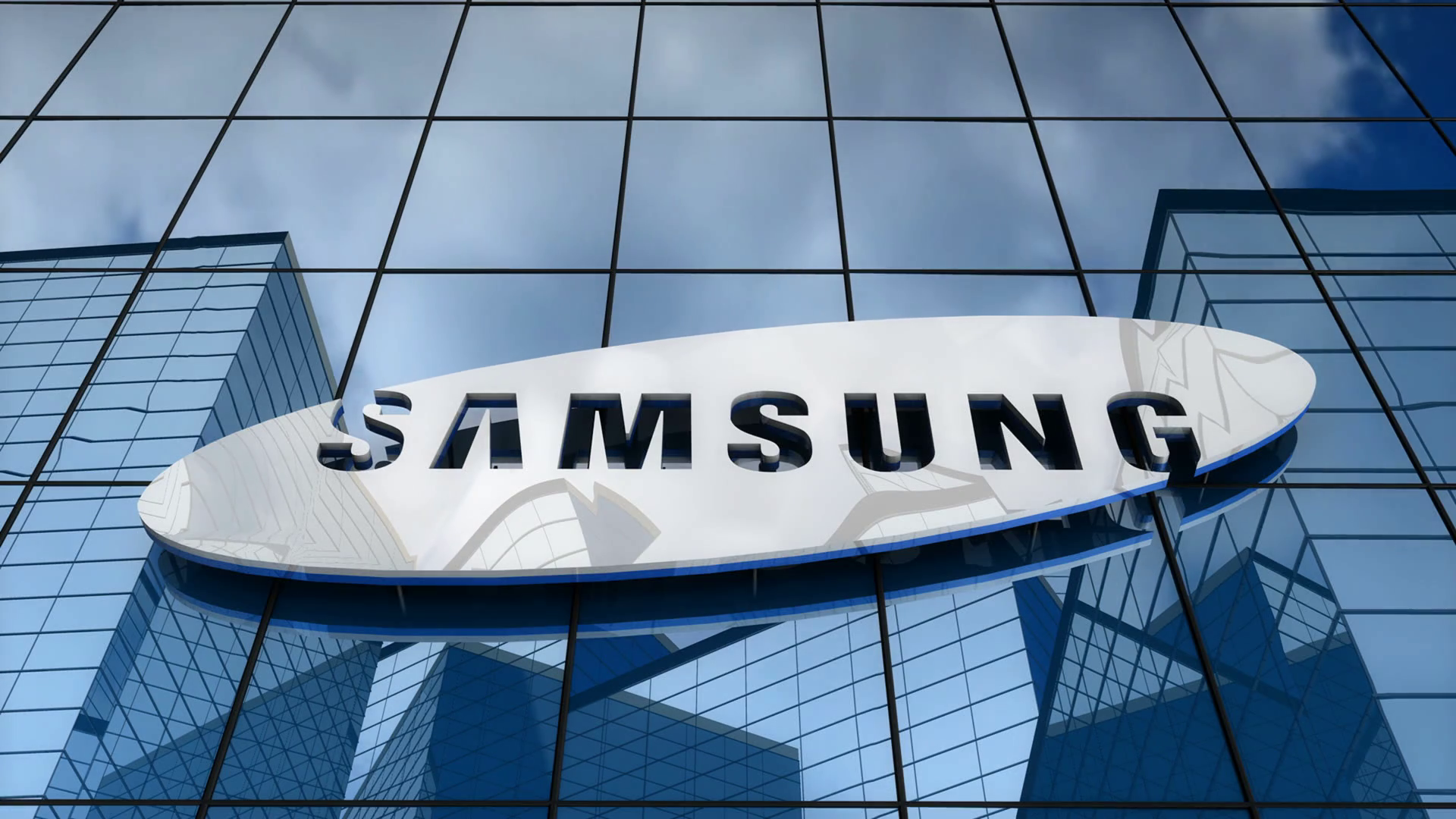 Editorial, Samsung Logo On Glass Building - Logo De Samsung 2019 ...