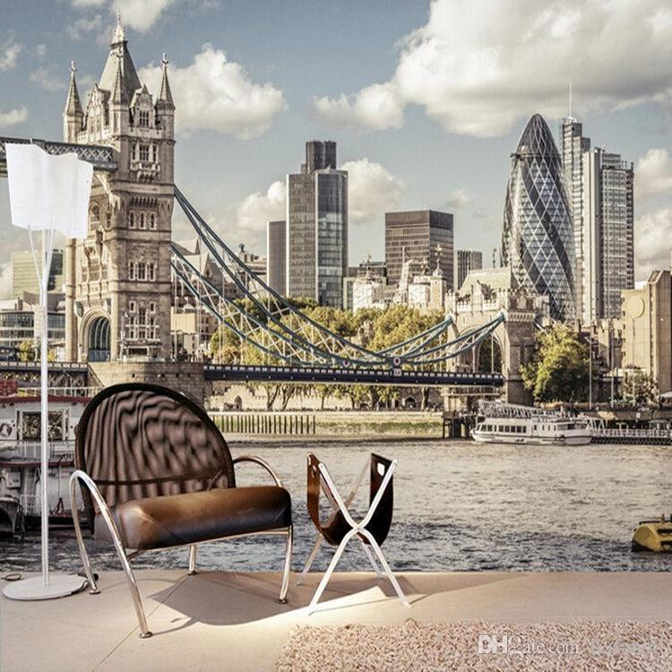 Custom Modern Wallpaper London City Corridor Wall Wallpaper - Linkedin ...