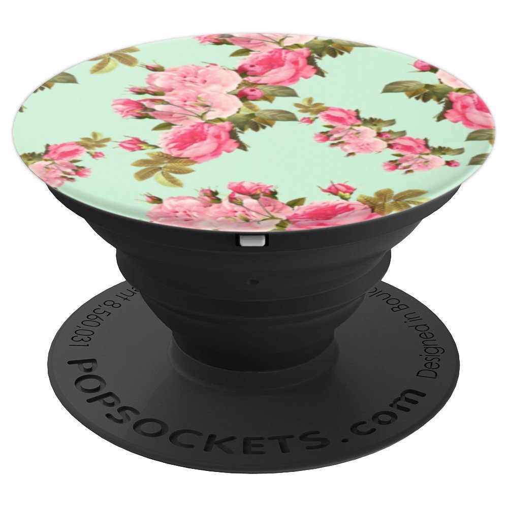 Vintage Classic Teal Turquoise Rose Wallpaper - Popsocket Pink And Blue ...