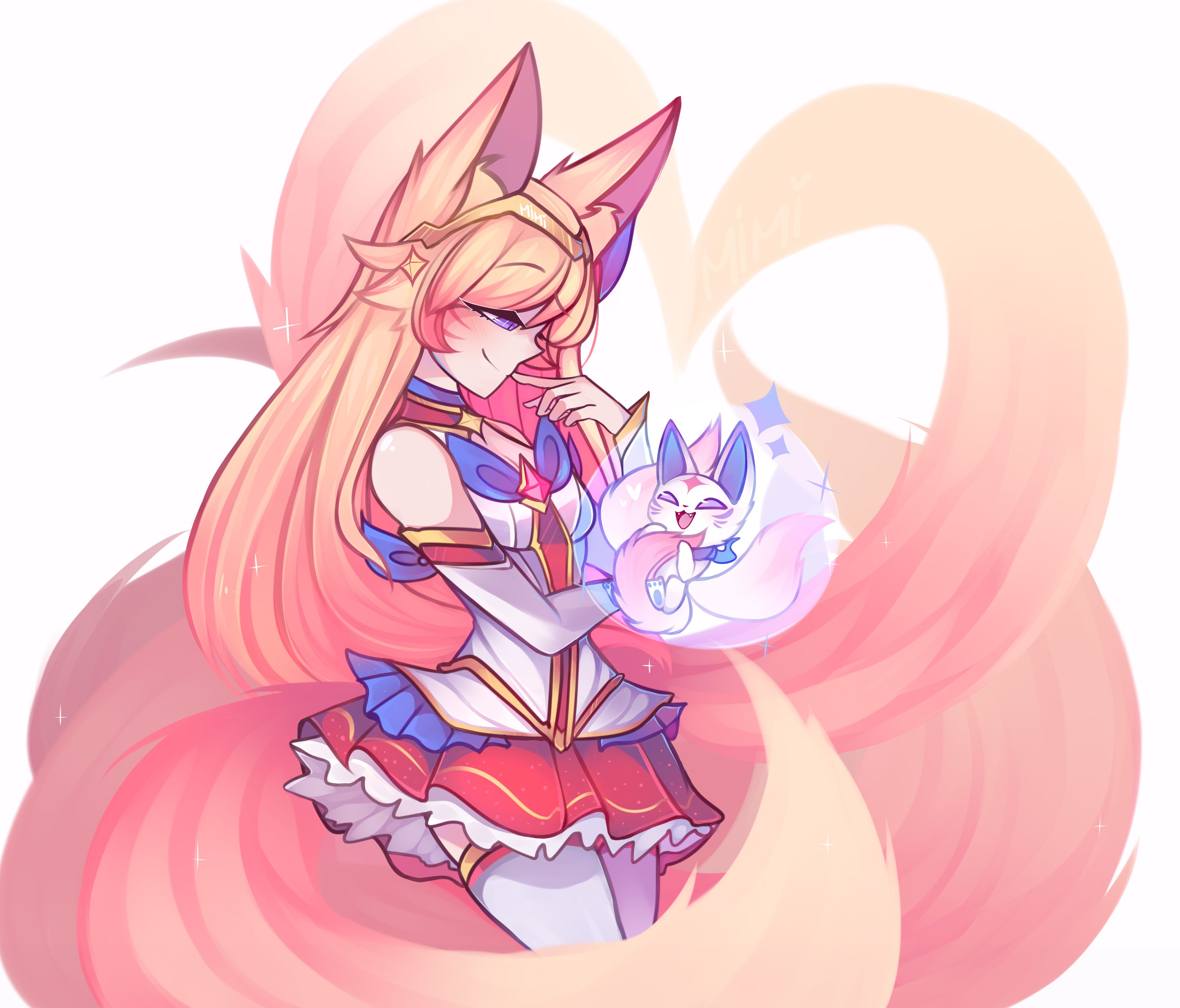 Star Guardian Ahri By Mimi Hd Wallpaper Background - Star Guardian Fan ...