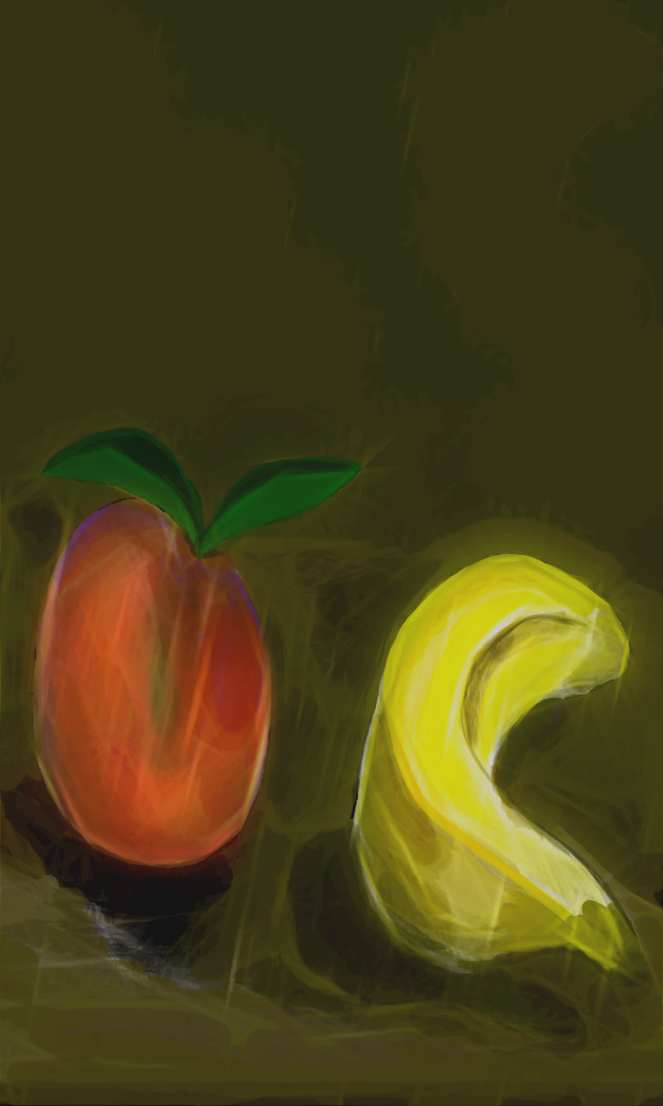 A Peach And A Banana - Mcintosh (#217718) - HD Wallpaper & Backgrounds ...