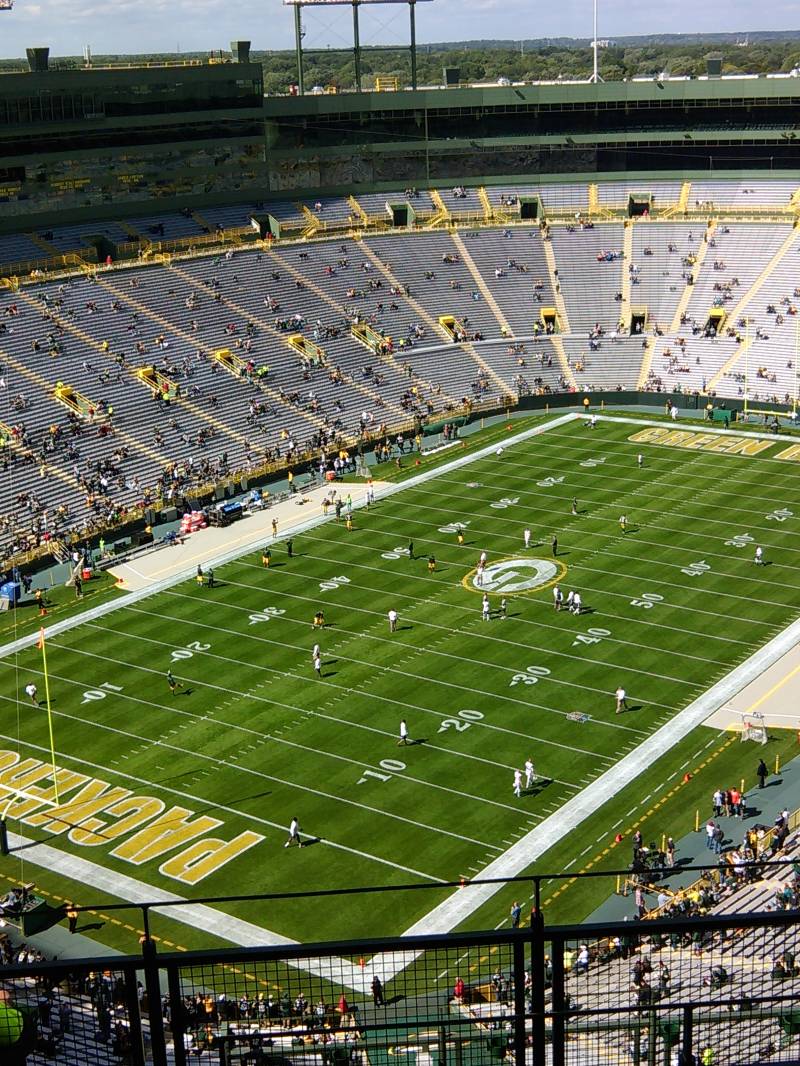 Lambeau Field, Section 737s, Row 12, Seat - Lambeau Field 737s ...