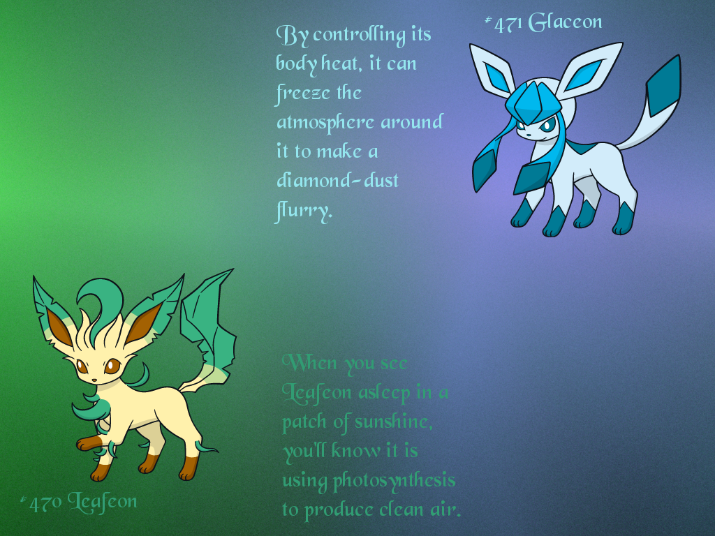 Generation Iv Eeveelutions Gimp Wallpaper By Queen-articuno - Eevee ...