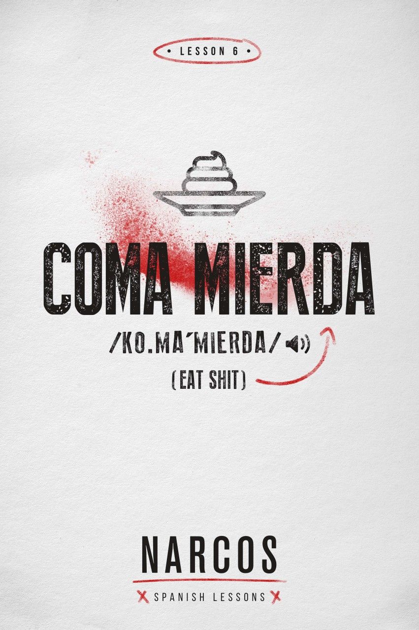 Narcos Spanish Lesson 6 Spanish Phrases, Spanish Words, - Narcos ...