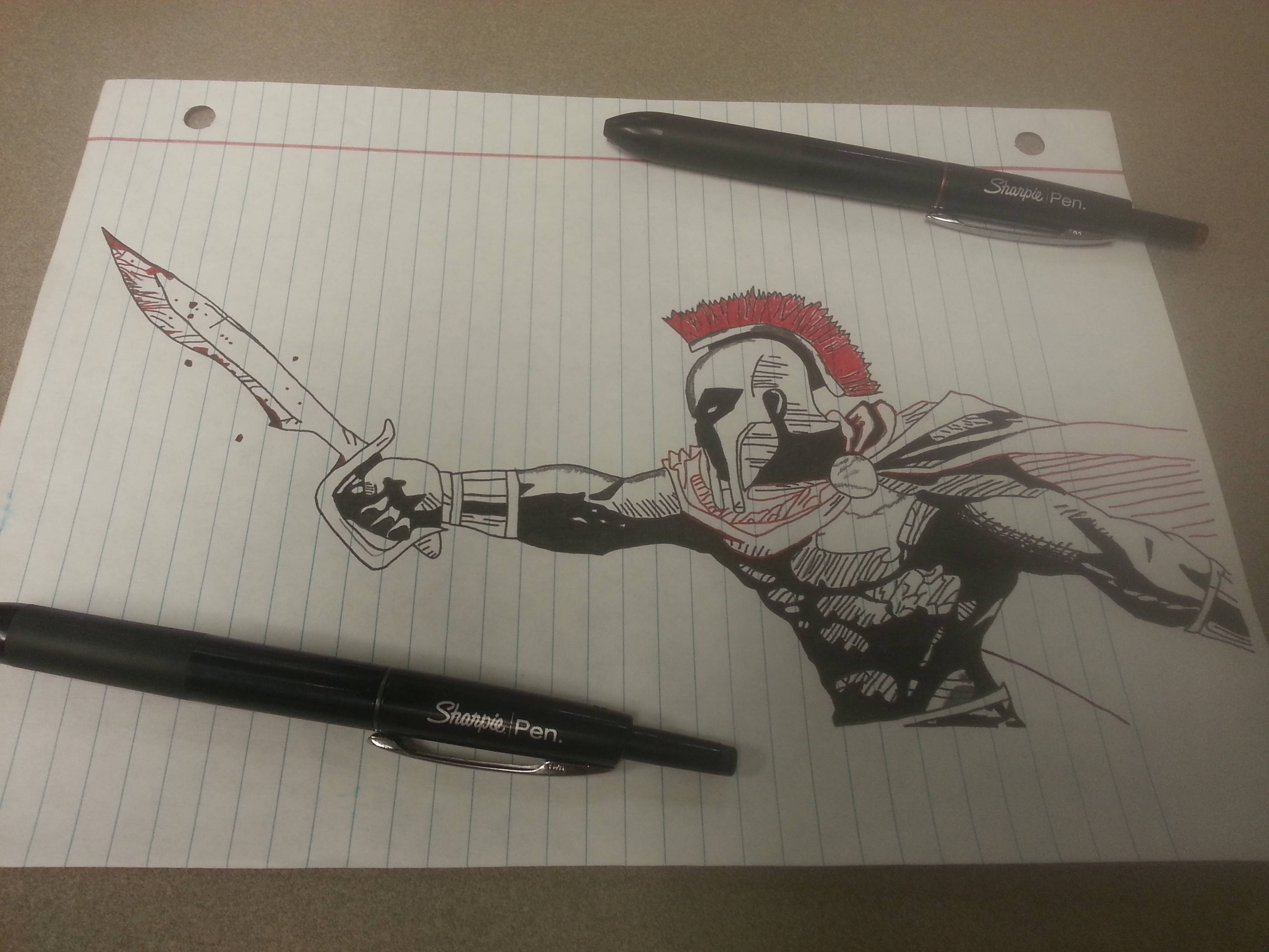 Drawn Warrior 300 Spartan - Spartan Drawing (#2208810) - HD Wallpaper ...