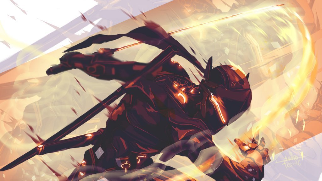 Black And Red Genji (#2235204) - HD Wallpaper & Backgrounds Download