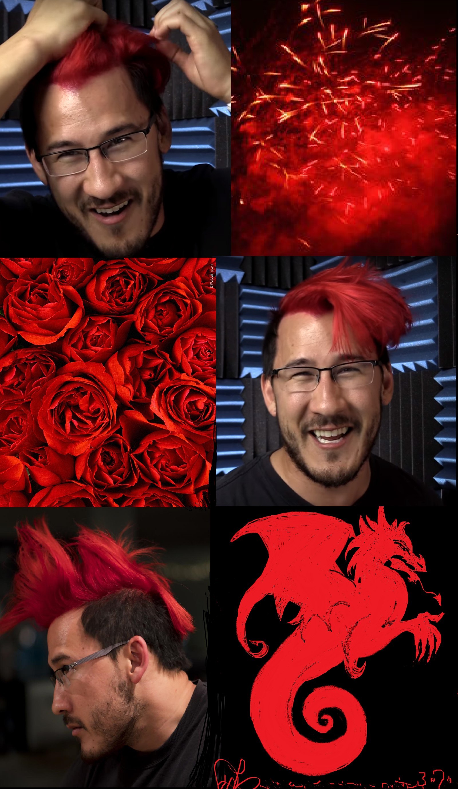 Markiplier Red Hair Fan Art (#2362025) - HD Wallpaper & Backgrounds ...