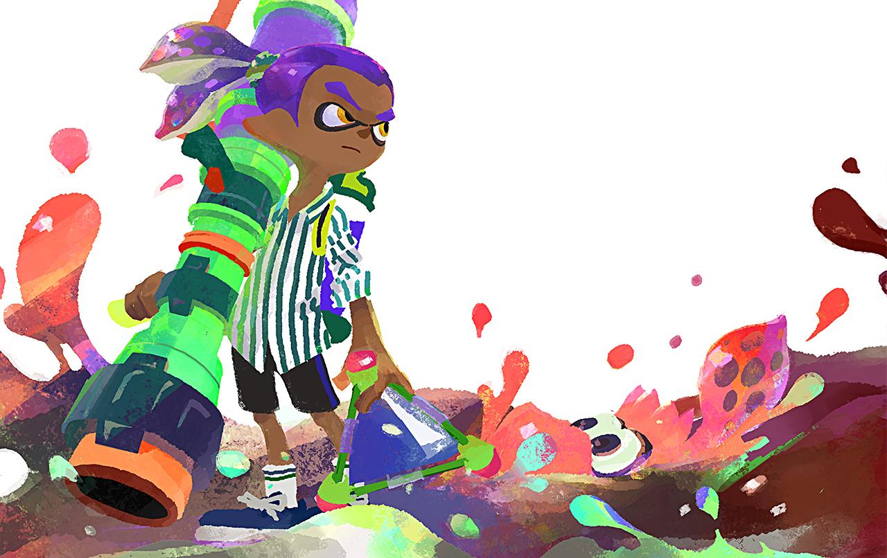 Splatoon Art Paint Official (#2390739) - HD Wallpaper & Backgrounds ...