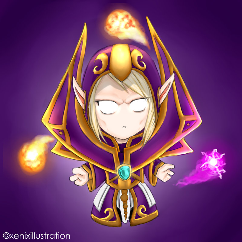 Invoker Chibi (#245420) - HD Wallpaper & Backgrounds Download