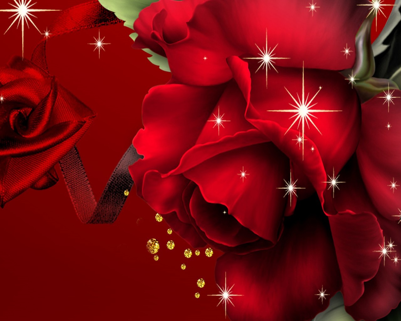 Animated Red Rose (#2433801) - HD Wallpaper & Backgrounds Download