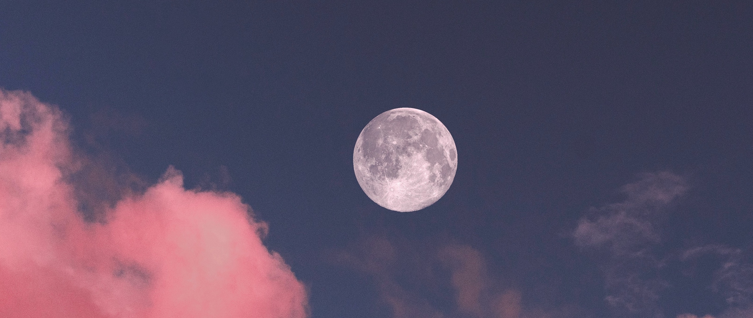 Wallpaper Moon Clouds Pink Sky Full Moon Full Moon 2443829 Hd Wallpaper And Backgrounds