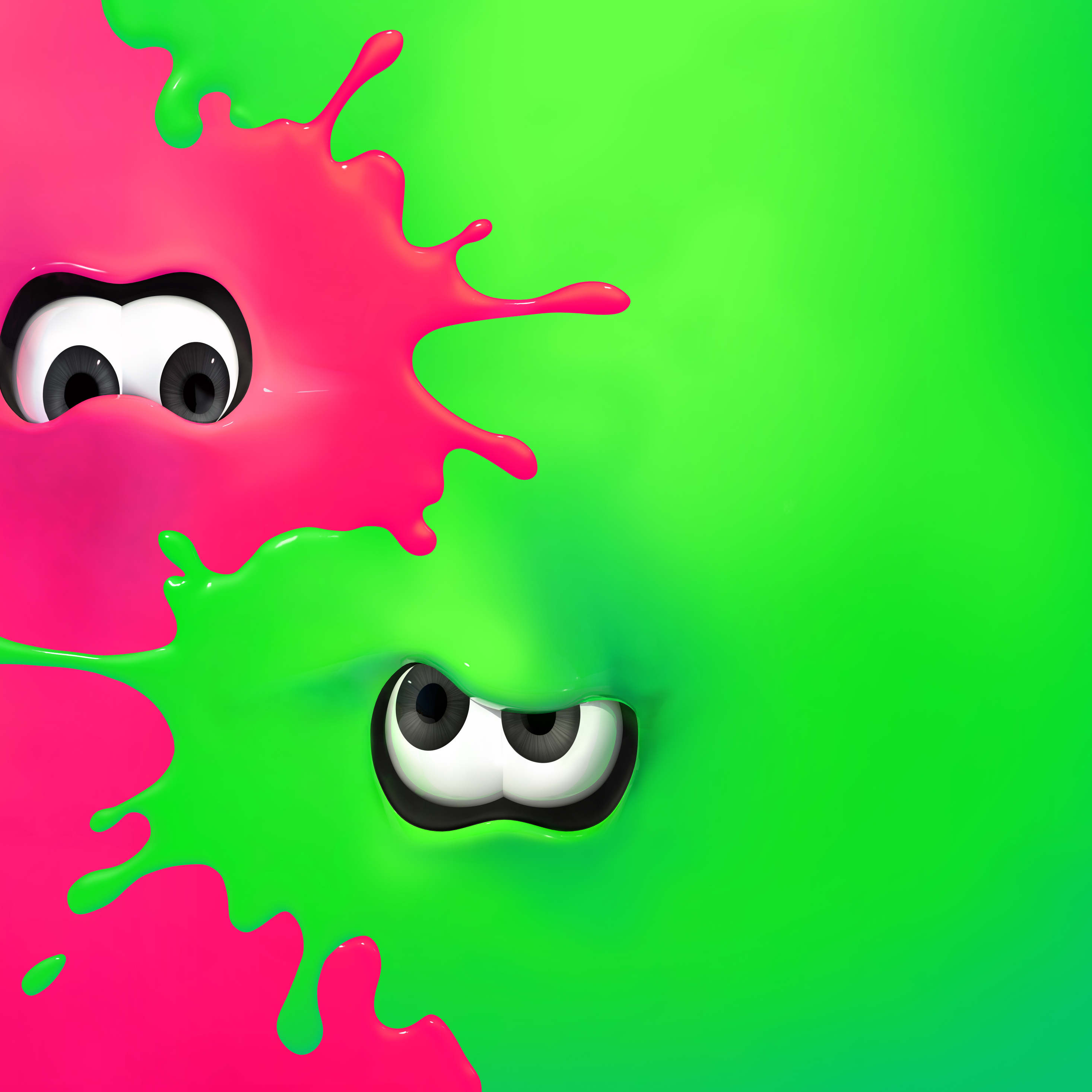 Splatoon Pink And Green (#2493104) - HD Wallpaper & Backgrounds Download