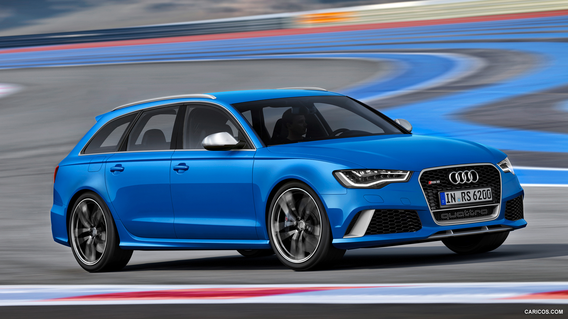 Audi Rs6 Blue - Rs6 Estate (#256648) - HD Wallpaper & Backgrounds Download