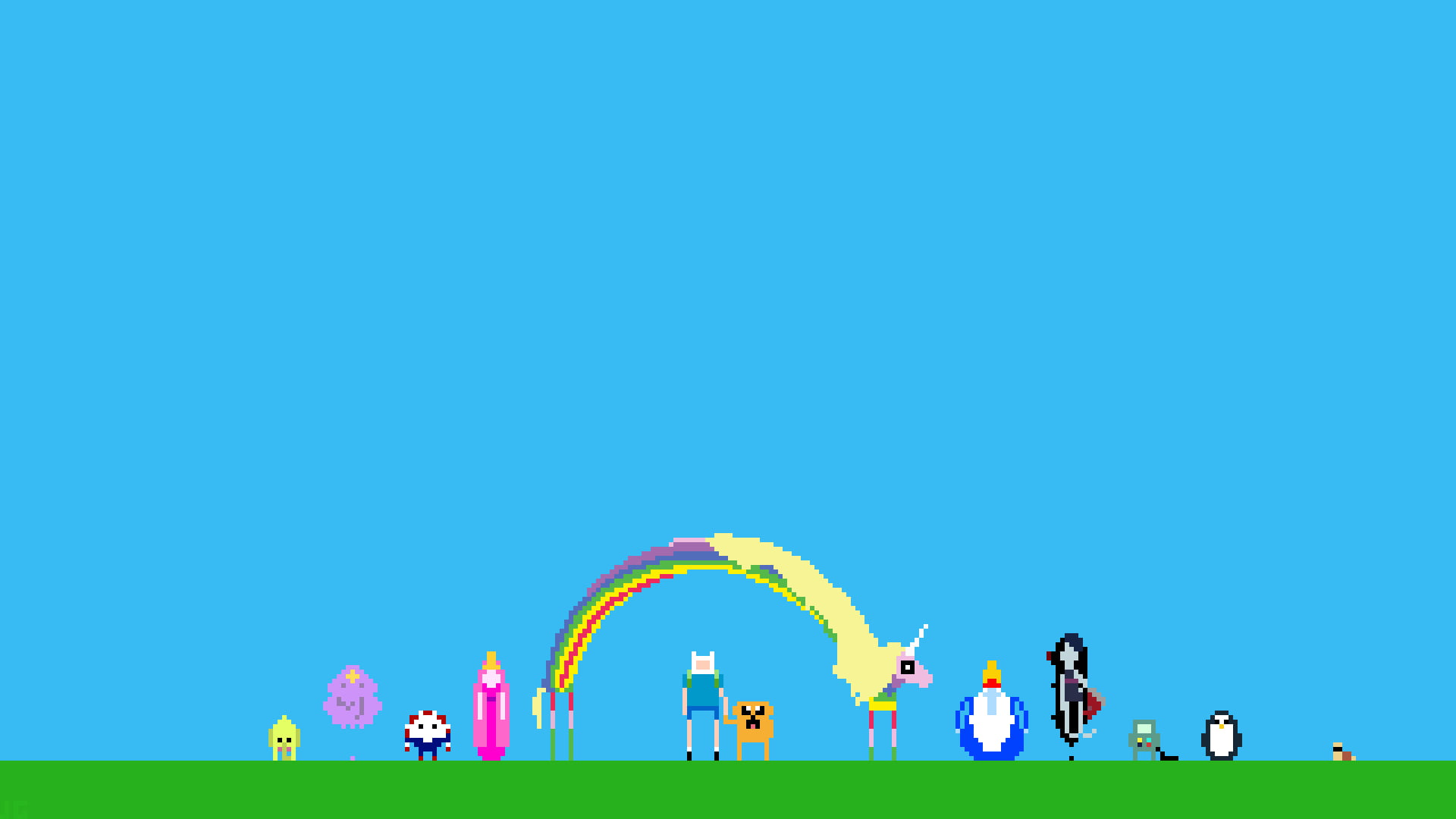 Adventure Time Pixel Art (#2535463) - HD Wallpaper & Backgrounds Download