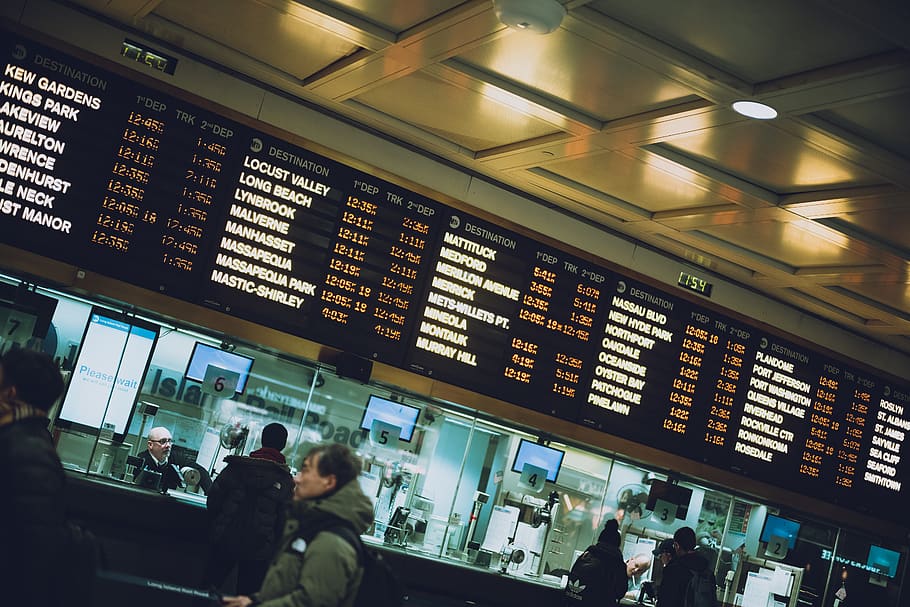 Lighted Destination Board, Group Of People, Indoors, - Belgium Night ...