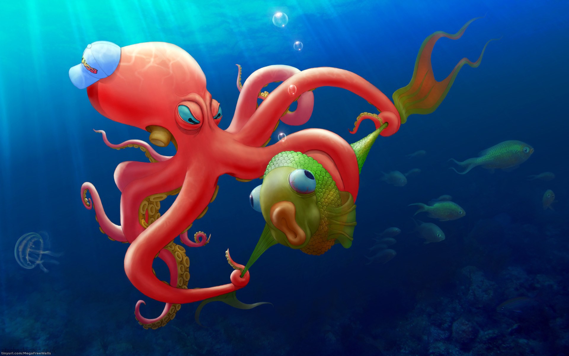 Octopus Hd (#2569000) - HD Wallpaper & Backgrounds Download