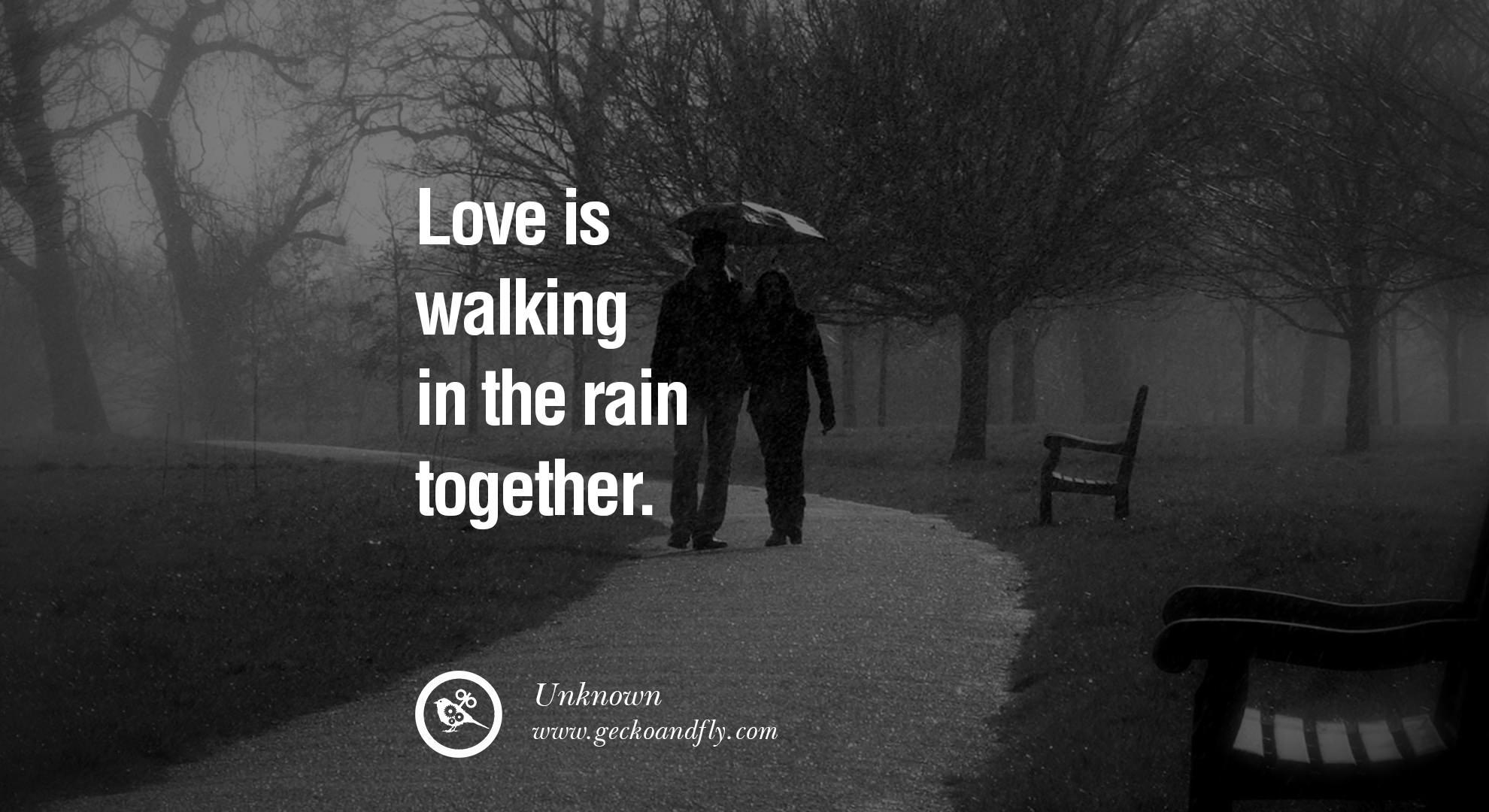Romantic Barish Wallpaper - Walking In The Rain With You Quotes ...