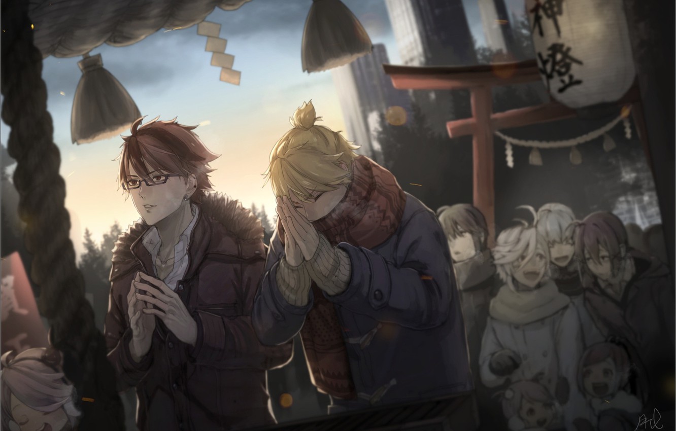 Download Photo Wallpaper People, Anime, Art, Guys, Prayer - Anime ...