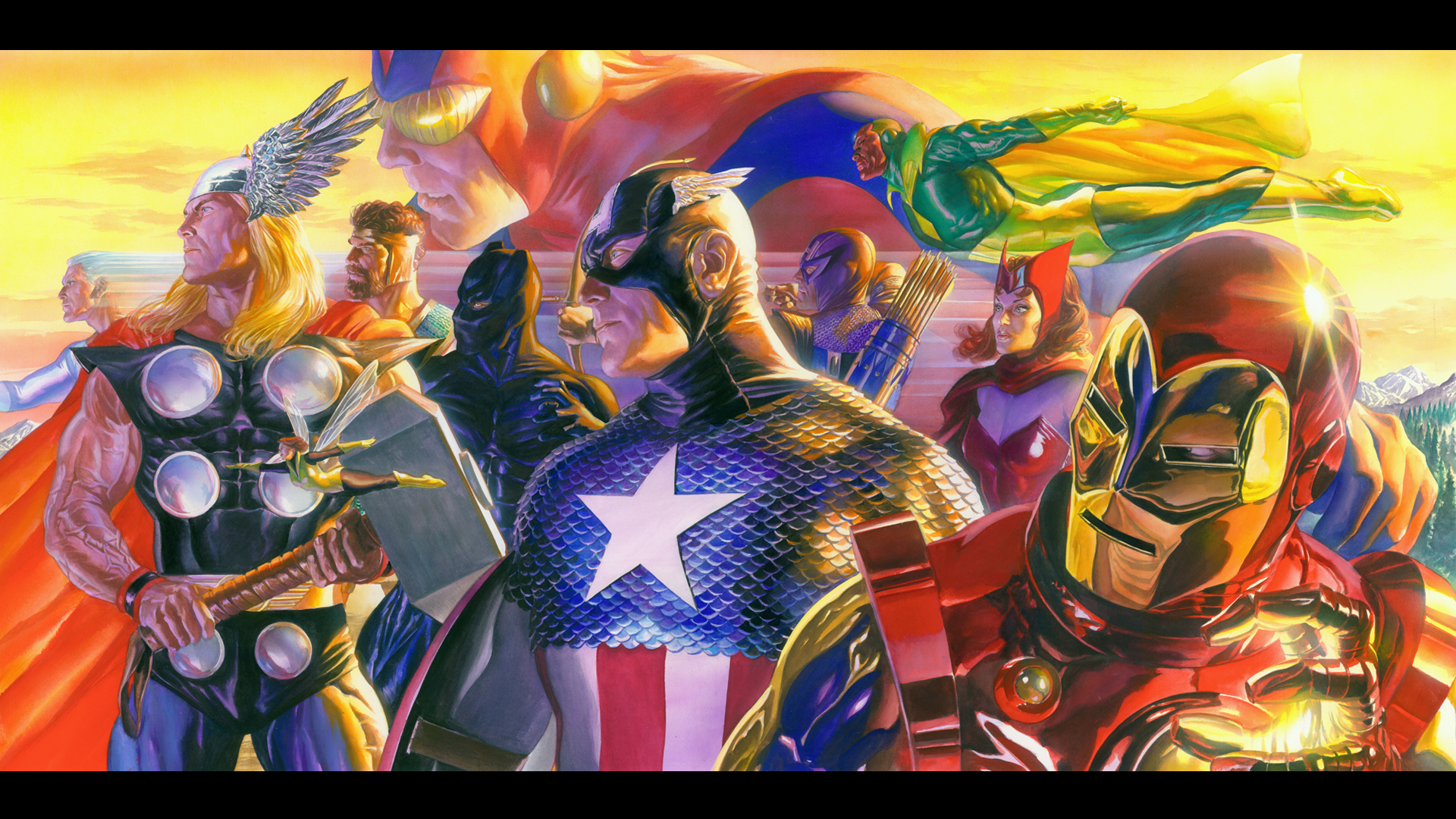 Comic Avengers Alex Ross (#2613195) - HD Wallpaper & Backgrounds Download