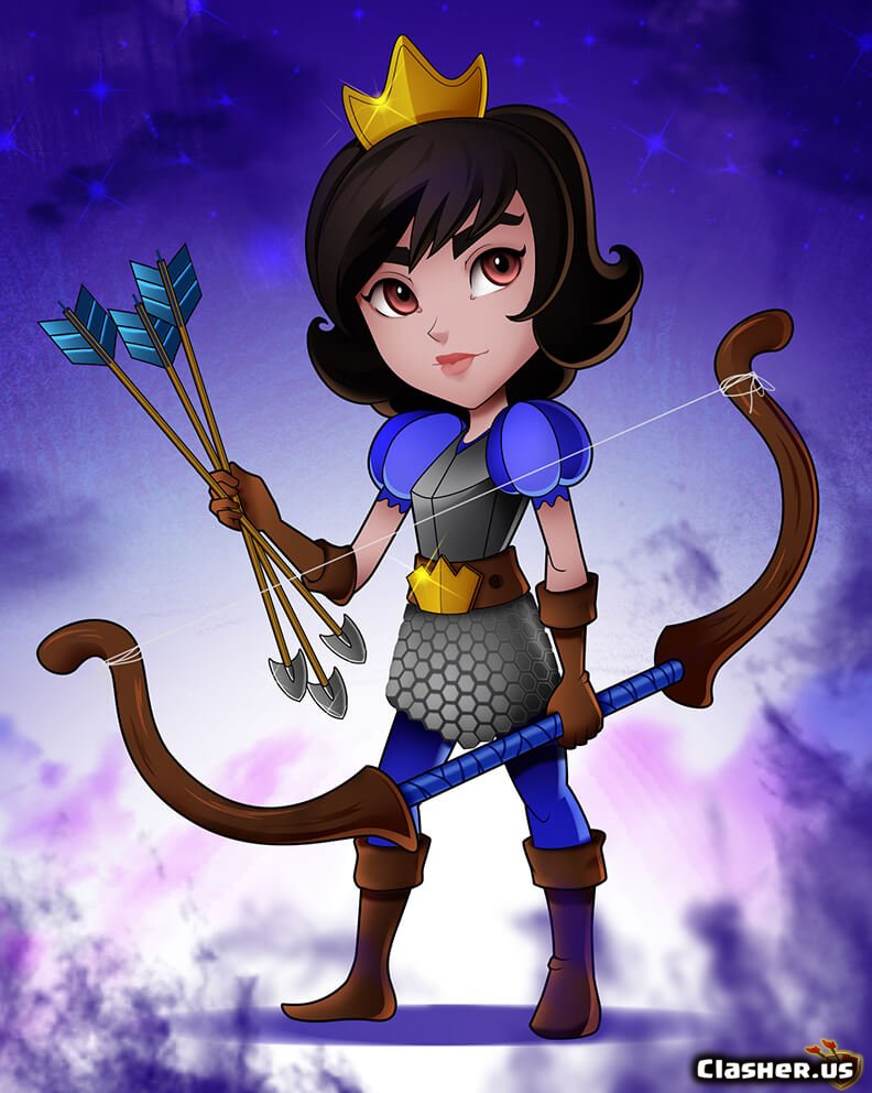 Princess Art V1 - Princess From Clash Royale (#2862621) - HD Wallpaper ...