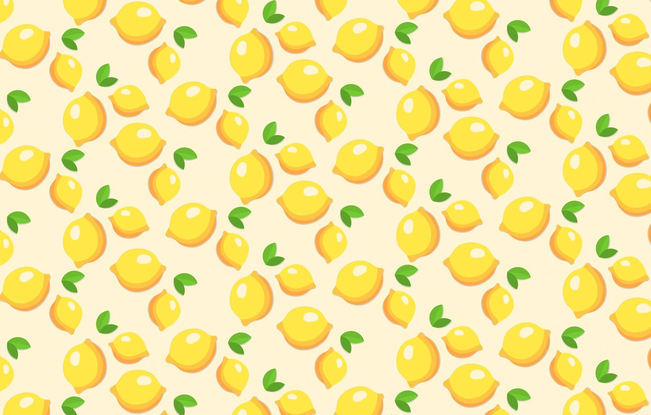 Photo Wallpaper Lemon, Food, Vector, Citrus - Cute Backgrounds ...