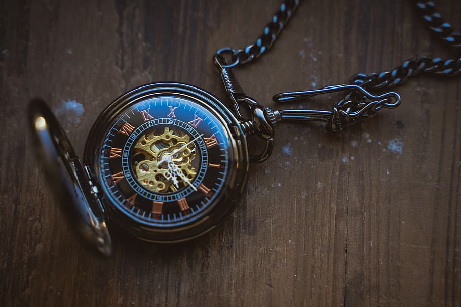 Pocket Watch, Clock, Time, Antique, Old, Time Of, Movement, - Time ...