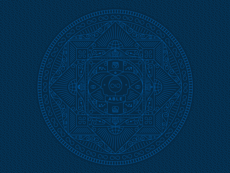 Able Mandala Wallpaper Mayan Mandala Illustration Line - Circle ...