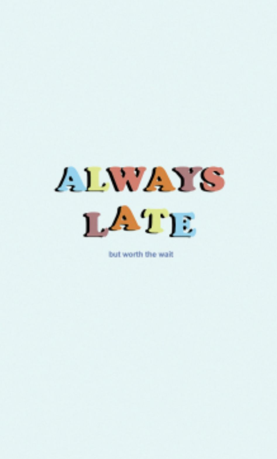 Aesthetic Always Late (#2973792) - HD Wallpaper & Backgrounds Download