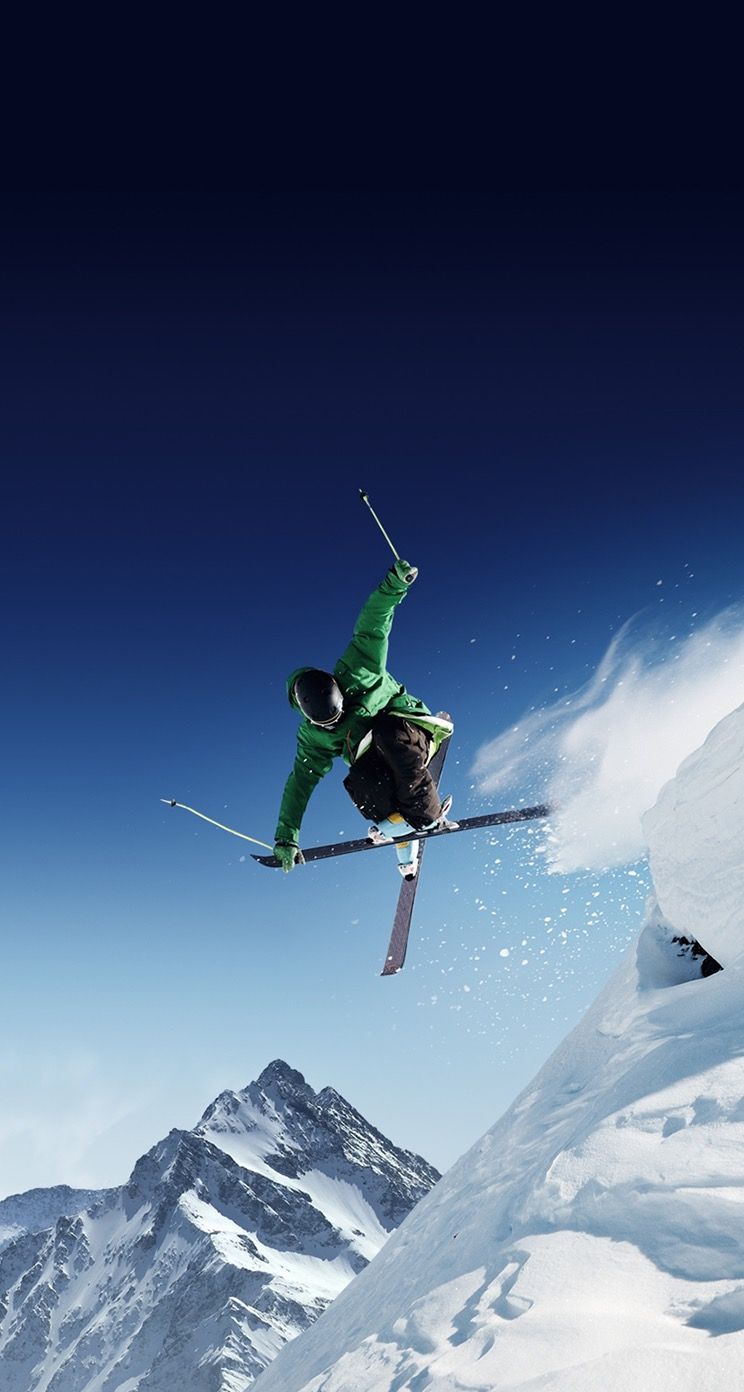 Skiing Jump (#3017929) - HD Wallpaper & Backgrounds Download