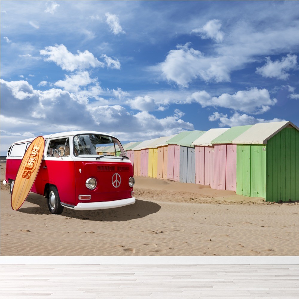 Vw Bus En La Playa (#3021124) - HD Wallpaper & Backgrounds Download