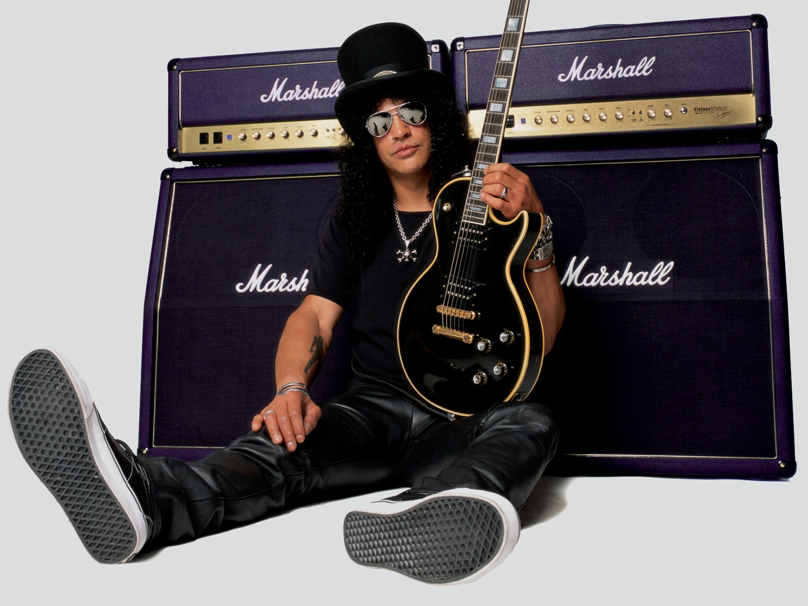 Slash Hd And Wide Wallpapers - Slash Black Les Paul (#3021874) - HD ...