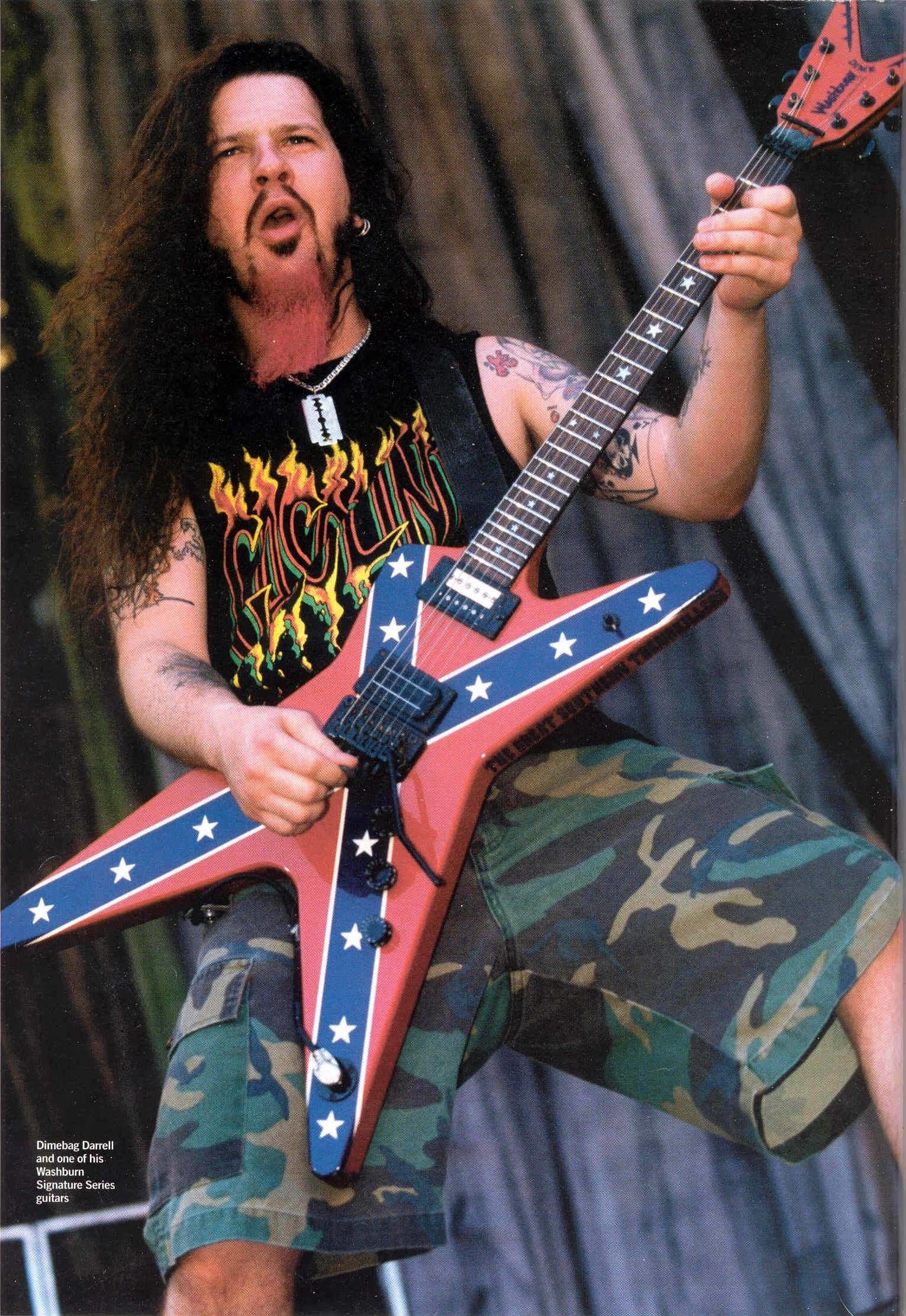 Dimebag Darrell Guitar Confederate Flag (#3022417) - HD Wallpaper ...