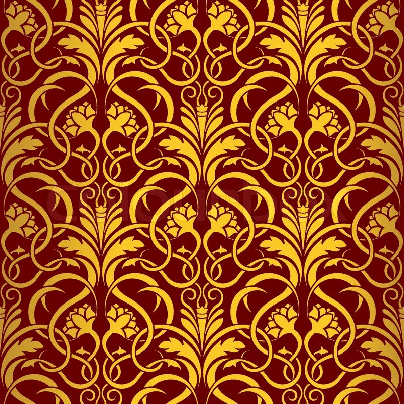 Red And Gold Wallpaper - Gold And Red Pattern (#3067945) - HD Wallpaper ...