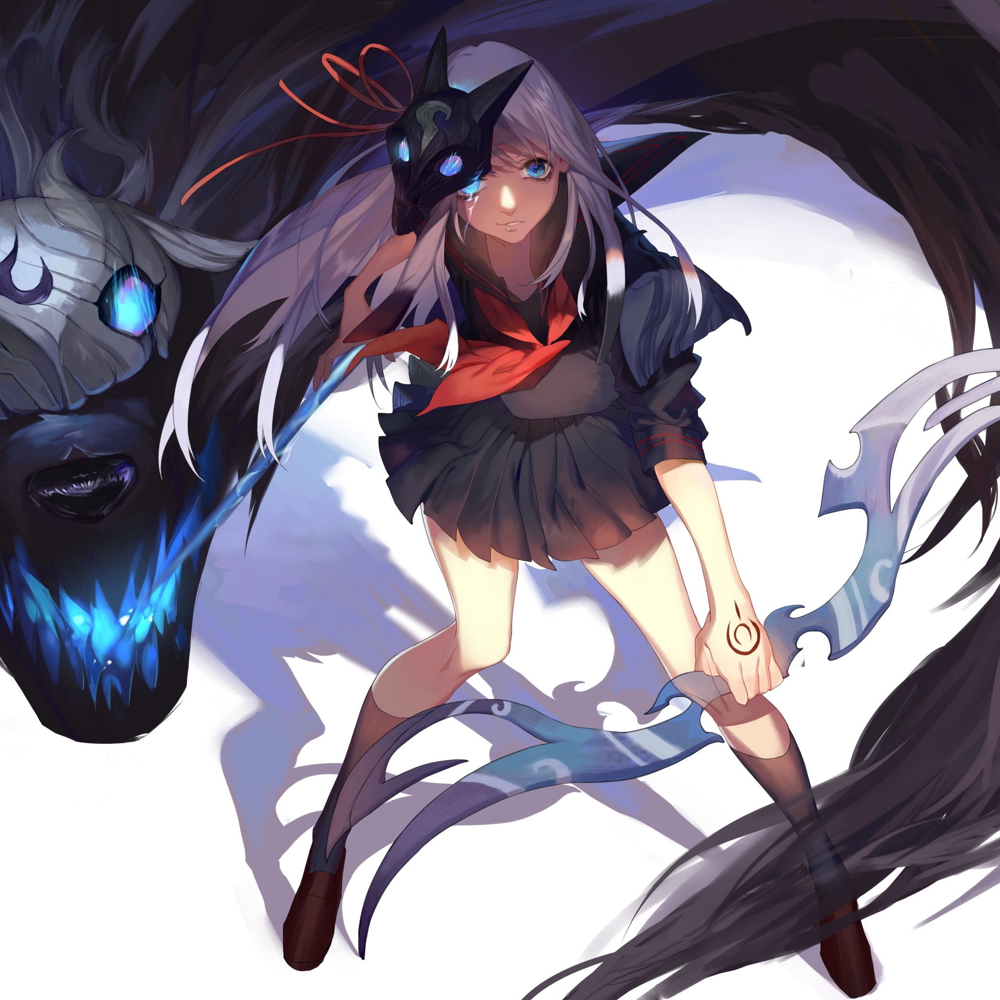 Cute League Of Legends Wallpaper Kindred (#3071250) - HD Wallpaper & Backgrounds Download