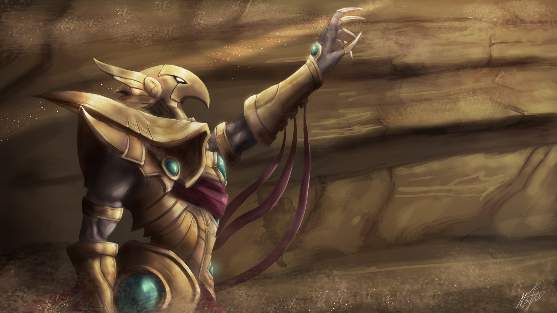 League Of Legends Azir Fan Art (#3071442) - HD Wallpaper & Backgrounds ...