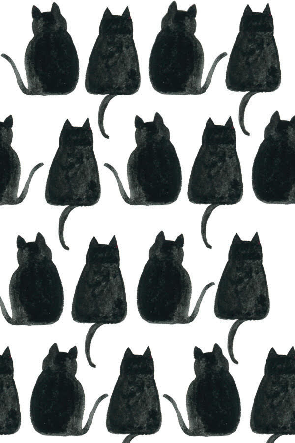 Blackcatspattern (#3075287) - HD Wallpaper & Backgrounds Download