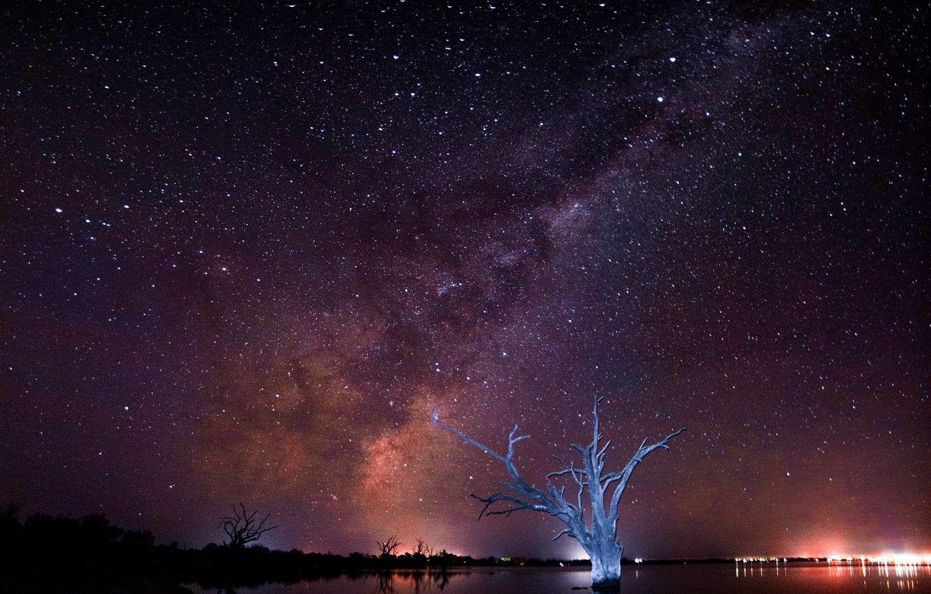 Photo Wallpaper Space, Stars, Night, Panorama, The - Star (#3076346 ...