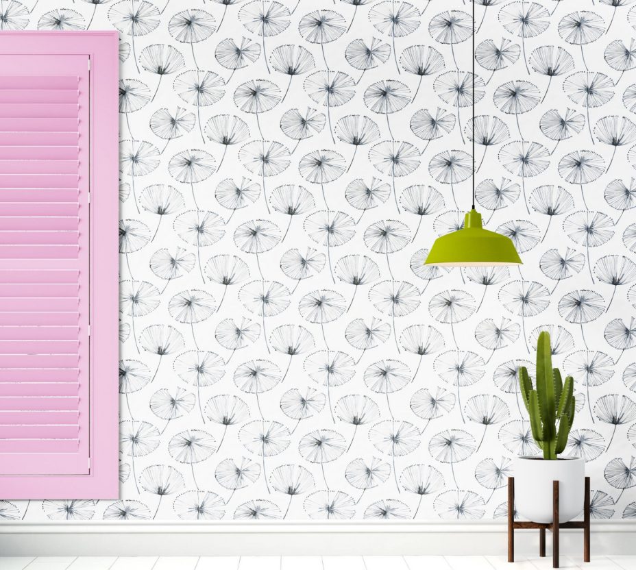 , Wallpaper Accent Wall Living Room Rosetta 18 L X - Wallpaper ...