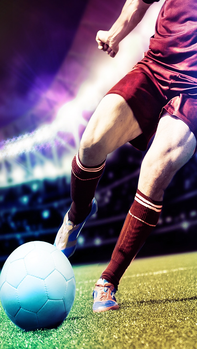 Kick The Football Iphone Wallpaper - Iphone Wallpaper Football ...