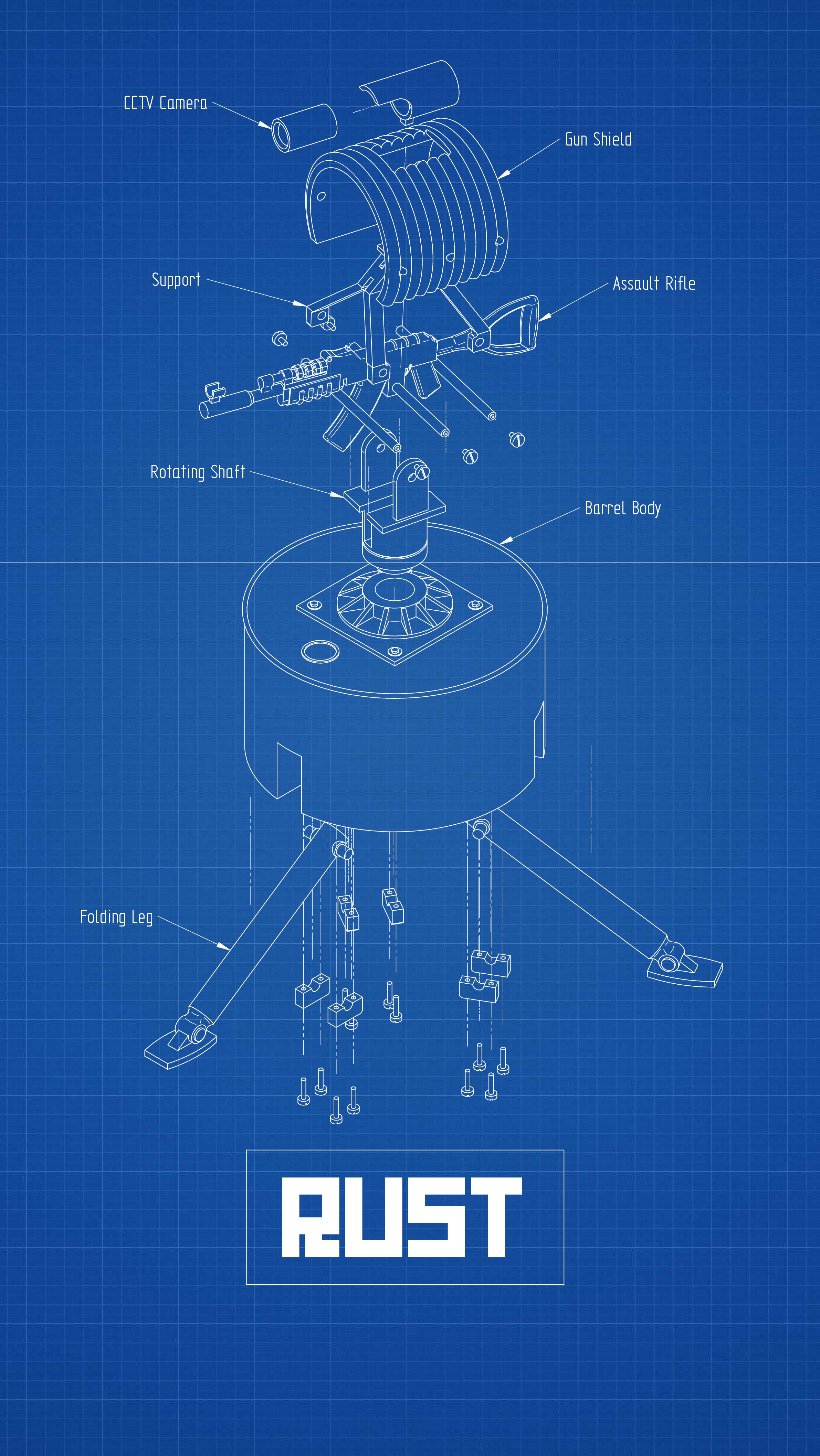 Rust Auto Turret Blueprint (#3084070) - HD Wallpaper & Backgrounds Download Rust Auto Turret Blueprint (#3084070) - HD Wallpaper & Backgrounds Download