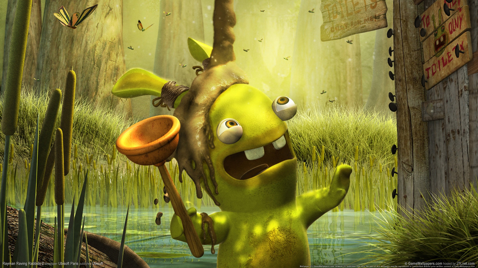 Rayman Raving Rabbids Shrek (#3087518) - HD Wallpaper & Backgrounds ...