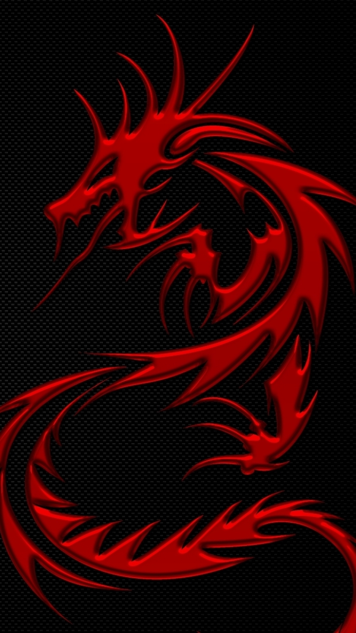 Sony Xperia Wallpaper Hd 1080p - Red Dragon Black Background (#3096442 ...