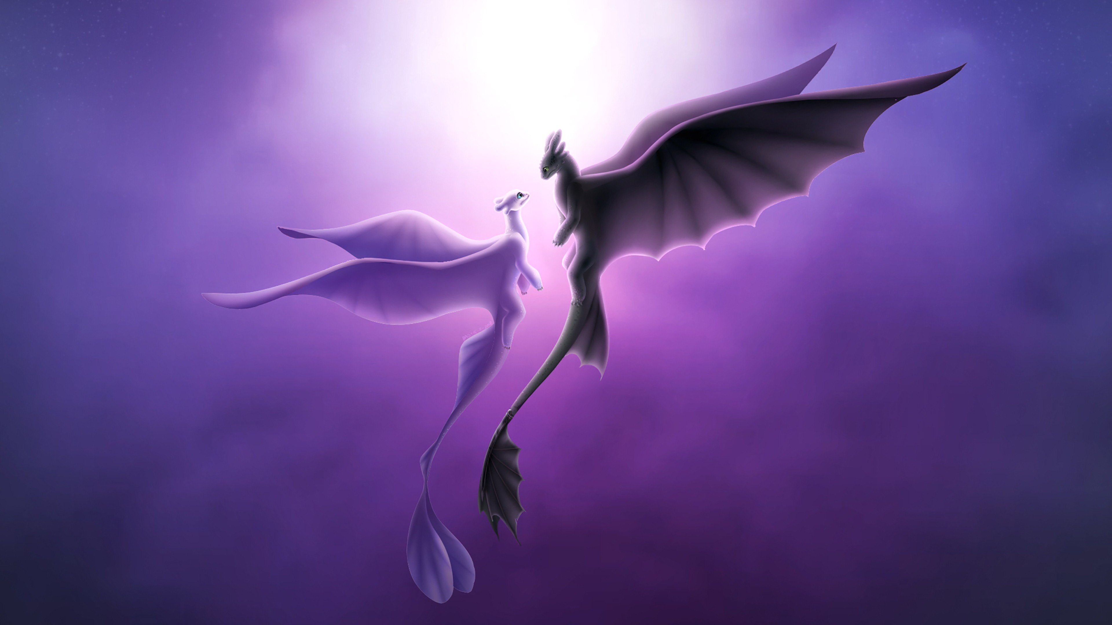 Toothless And Light Fury Wallpaper - Toothless And Light Fury (#3112765 ...