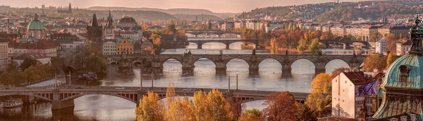 Prague Panorama - Praha (#3121063) - HD Wallpaper & Backgrounds Download