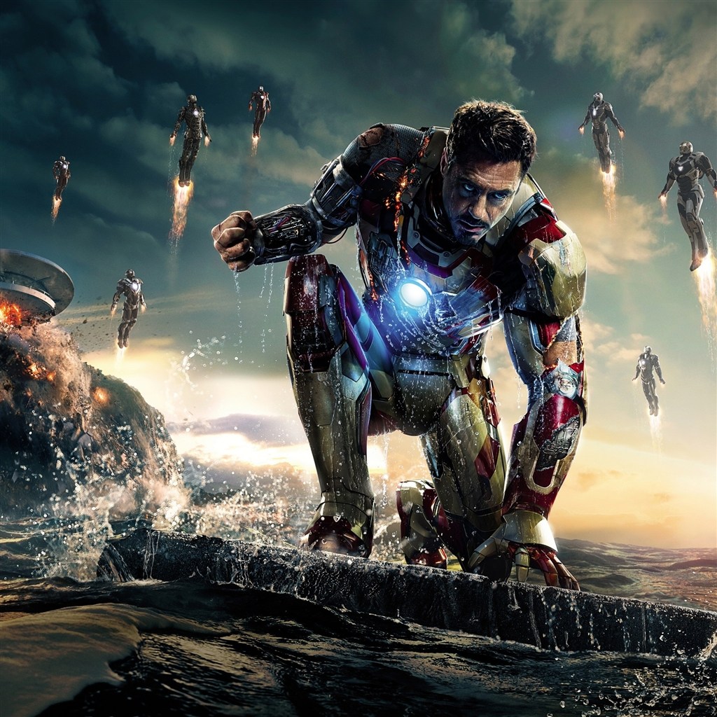 Iron Man In Water (#3129268) - HD Wallpaper & Backgrounds Download