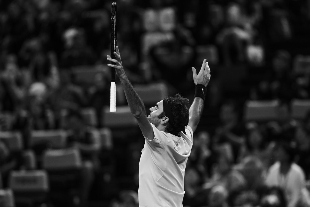 Pic - Roger Federer Black And White (#3155112) - HD Wallpaper ...