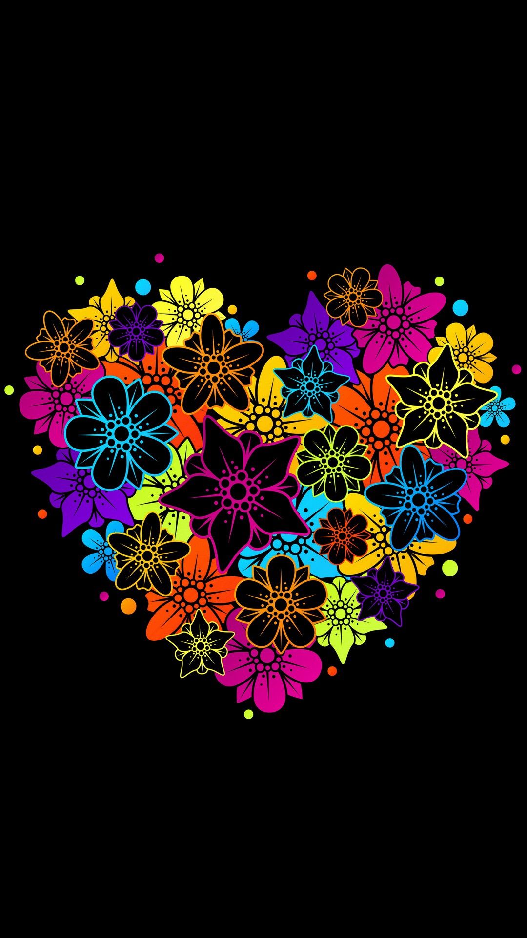 Colorful Trippy Hearts (#3160686) - HD Wallpaper & Backgrounds Download