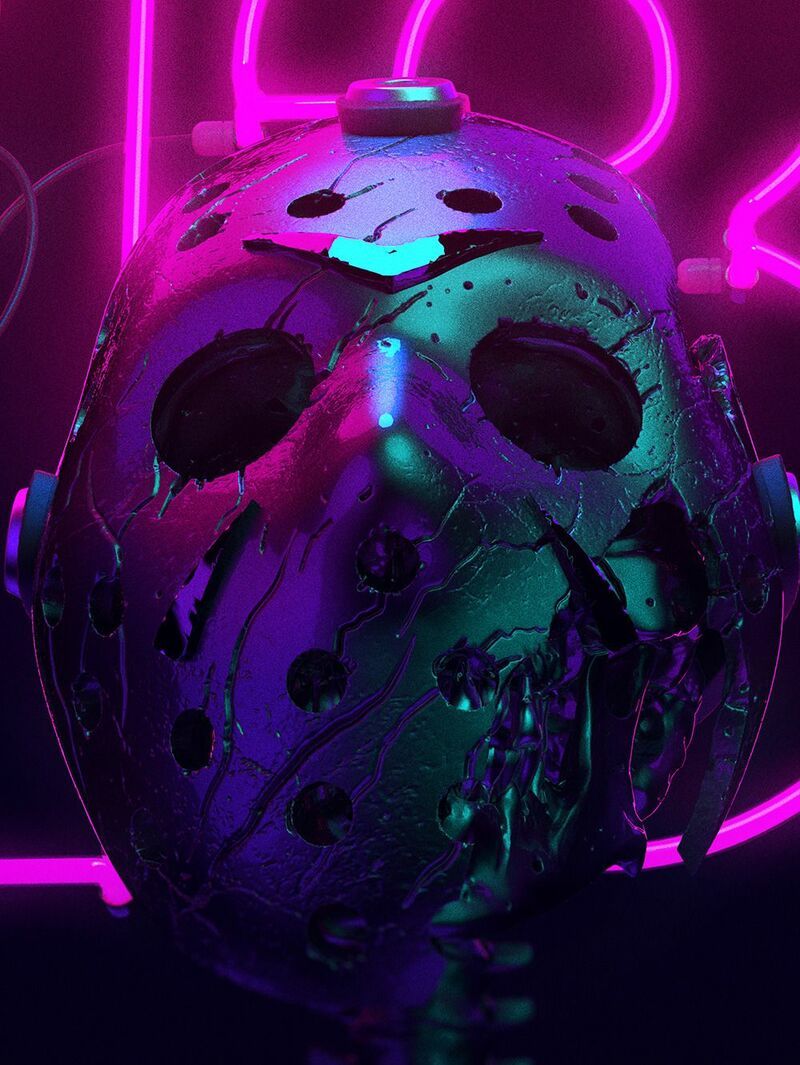 Download Neon Jason Voorhees On Itl.cat